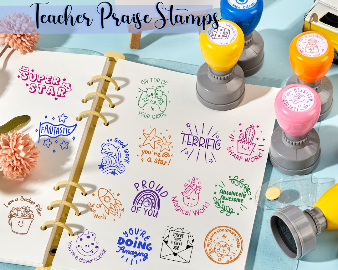 Teacher Stamps Self Inking Teacher Stamp for Grading School Stamp ...