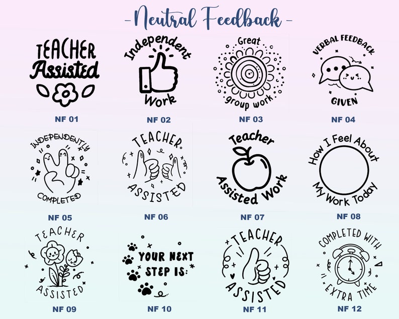 Custom Teacher Stamps Self Inking Stamp School Stamp - Etsy