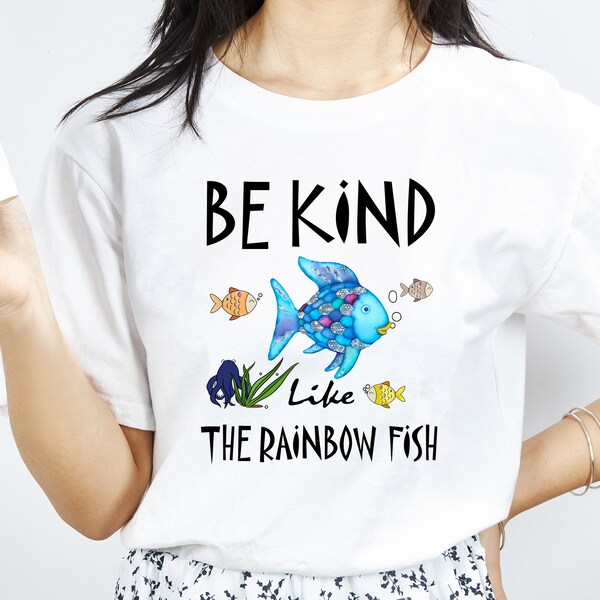 Rainbow Fish Shirt - Etsy