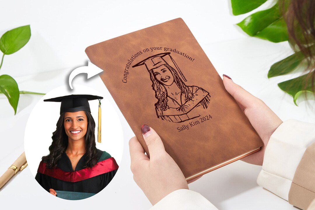 Graduation Engraved Face Journal Graduation Personalized Journal ...