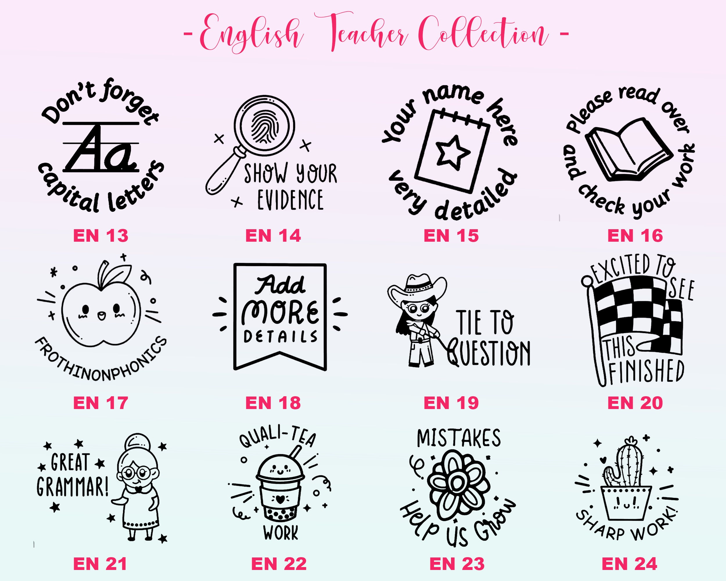 Custom Teacher Stamps for Science Teacher Self Inking Stamp - Etsy