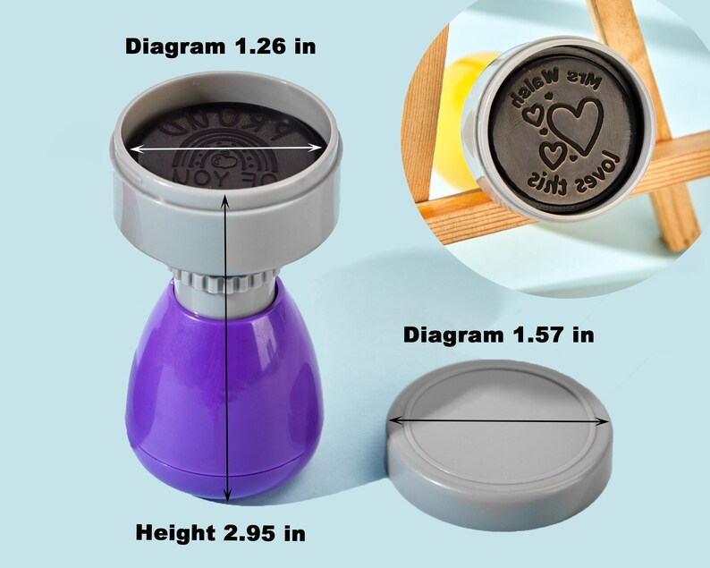 Custom Teacher Stamps Self Inking Stamp School Stamp - Etsy