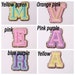 DIY Embroidery Letter Patches Self-adhesive Letter Patch Alphabet DIY ...