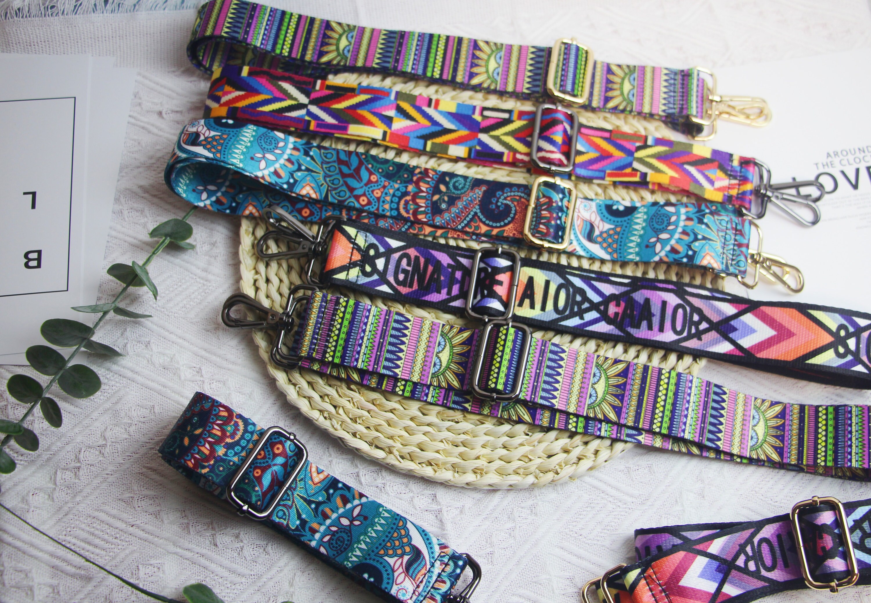 Ethnic Bohemian Bag Straps for Women Bag Straps With Silver - Etsy