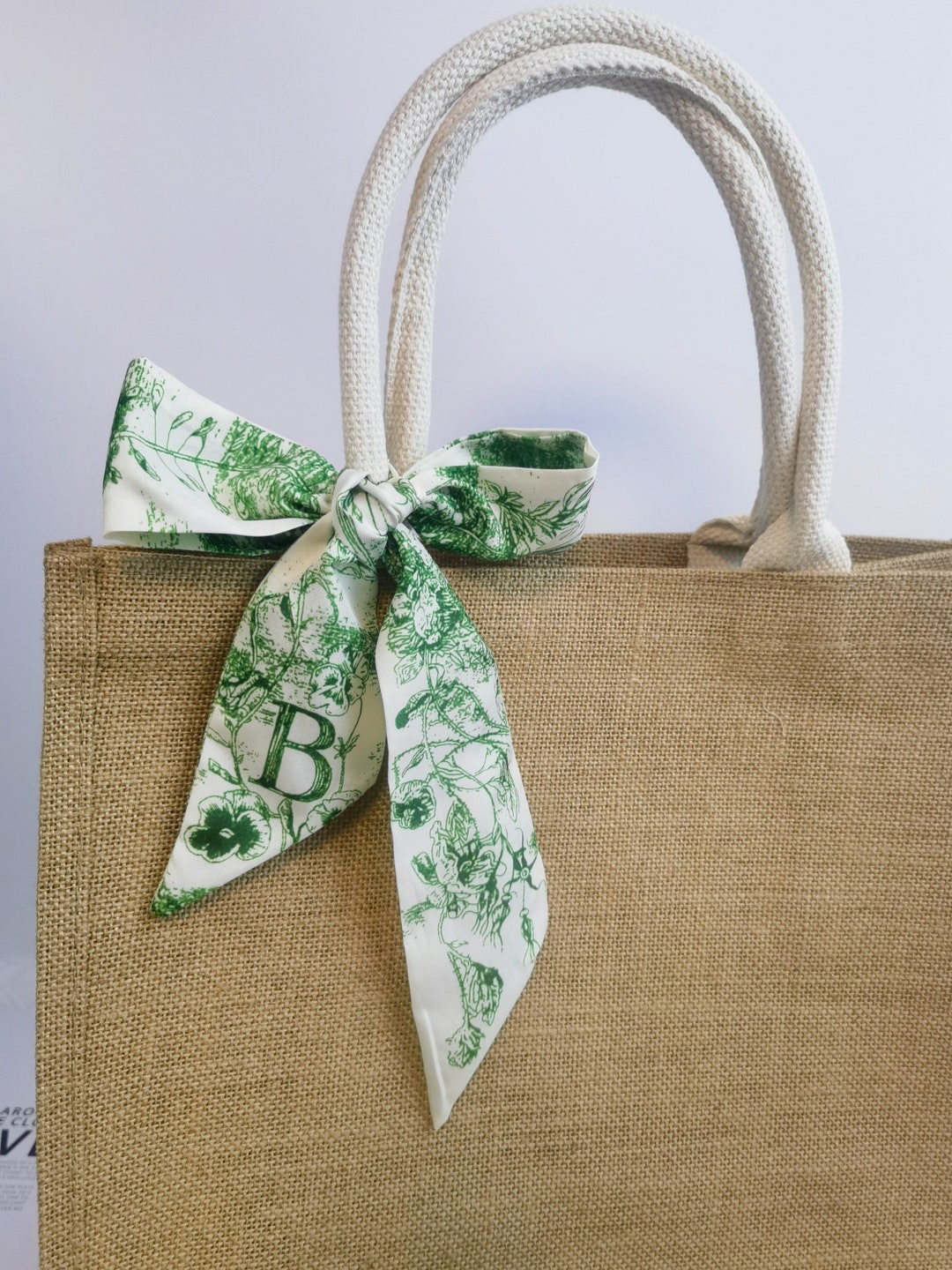 Handbag Initial Handle Ribbon Scarf, Letters A to Z Scarf,purse Scarf ...