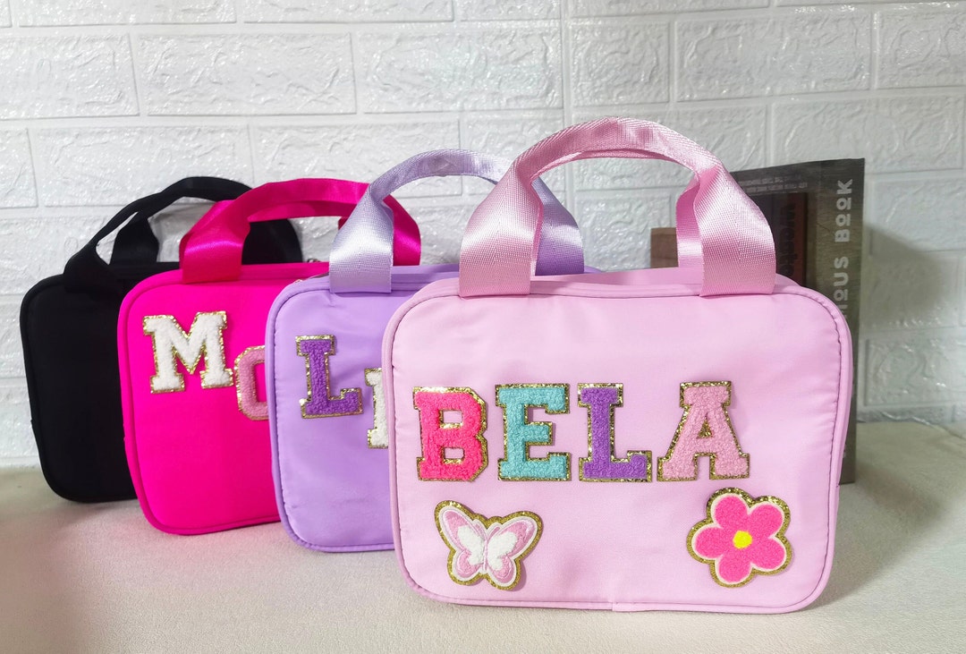 Sewn Nylon Lunch Box Lunch Bag Chenille Patch Personalize Varsity ...