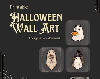 Halloween Ghost Digital Instant Download Printable Affordable Wall Art ...