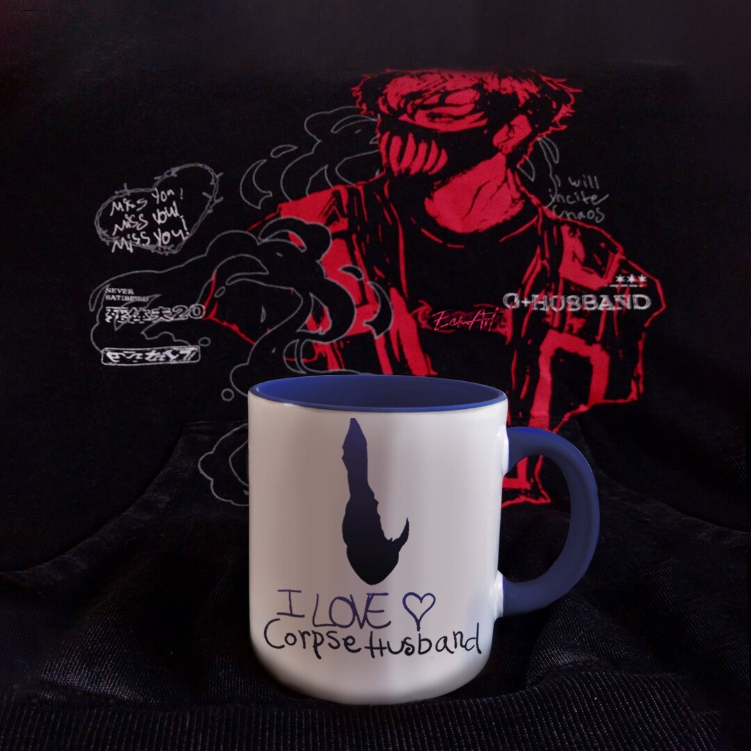 I Love Corpse Husband Navy-purple & White Ceramic 11oz Coffee Mug - Etsy