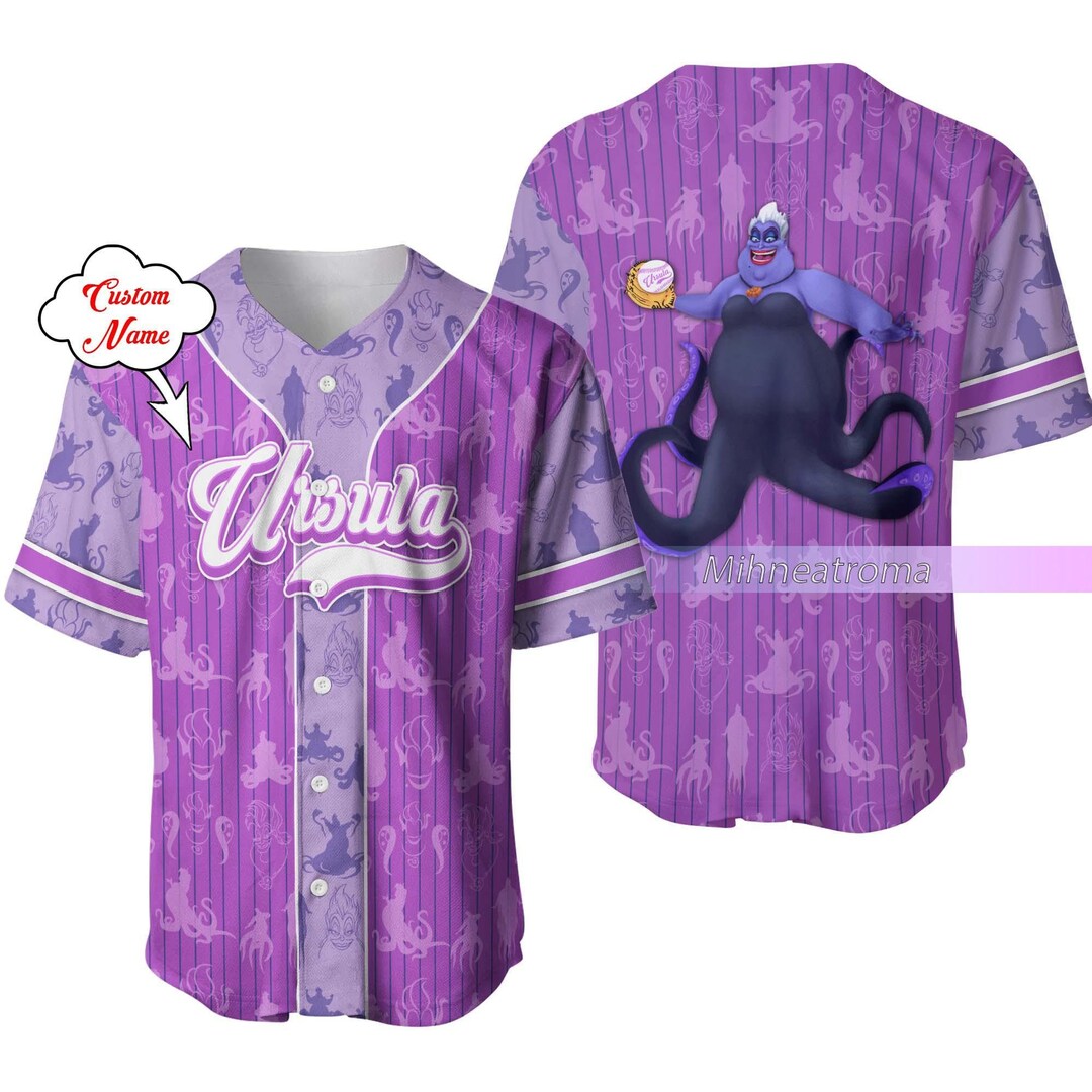 Custom Ursula Jersey Shirt Ursula Shirt Evil Queen Baseball - Etsy