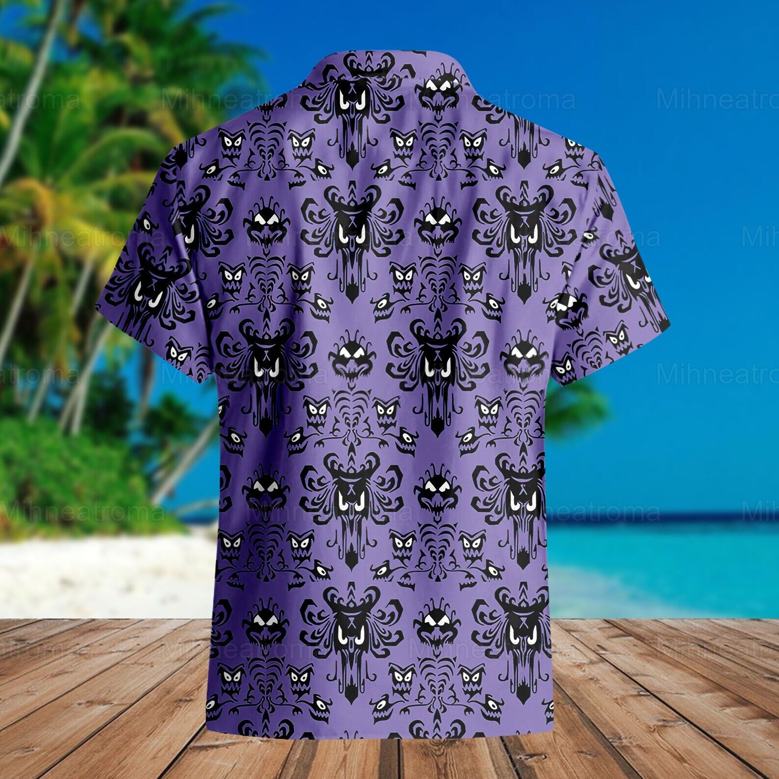 Haunted Mansion Button Shirt, Haunted Mansion Hawaiian Shirt, Disney ...