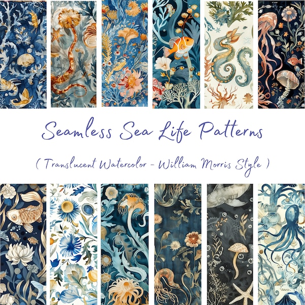 William Morris Sea Patterns - Etsy