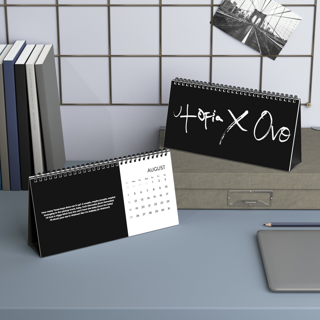 Utopia X Travis X Drake Meltdown 2024 Calendar, Custom Song-inspired ...
