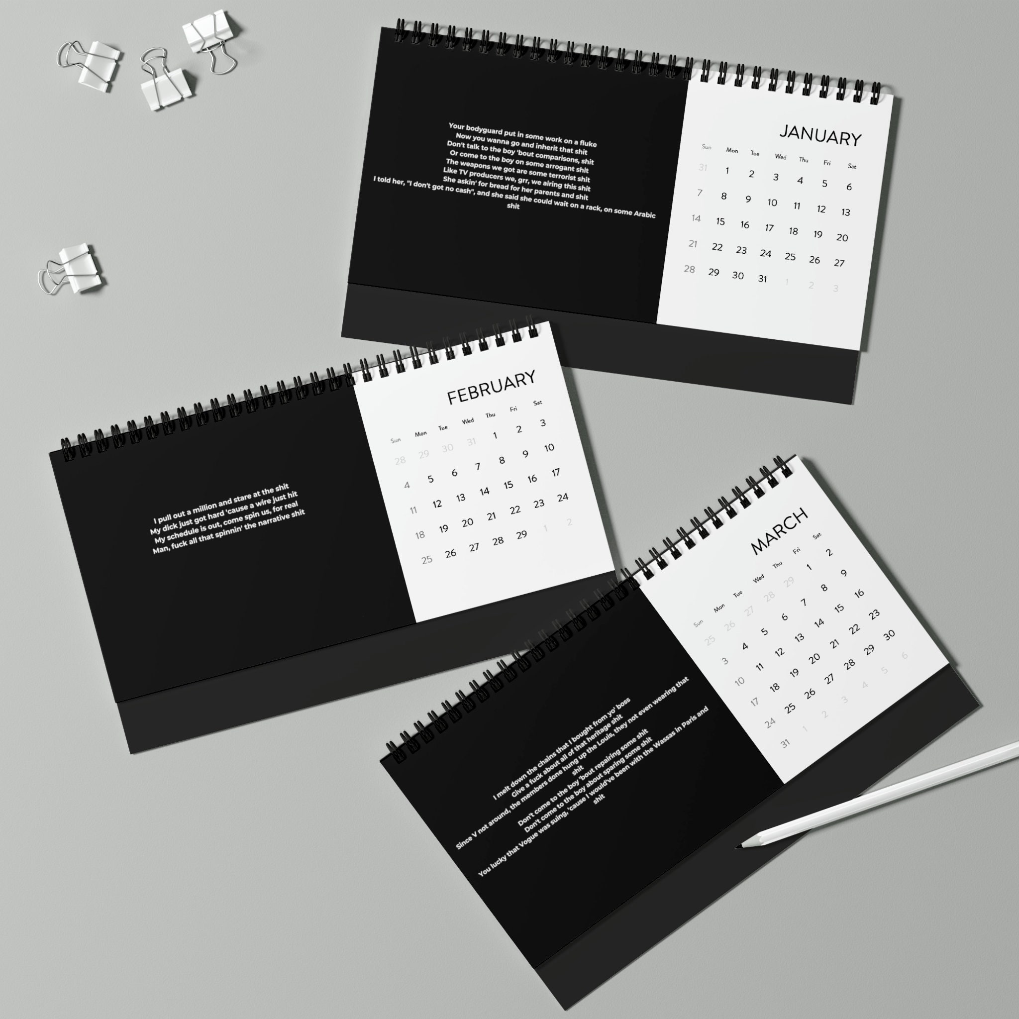 Utopia x Travis x Drake Meltdown 2024 Calendar, Custom Song sold by ...