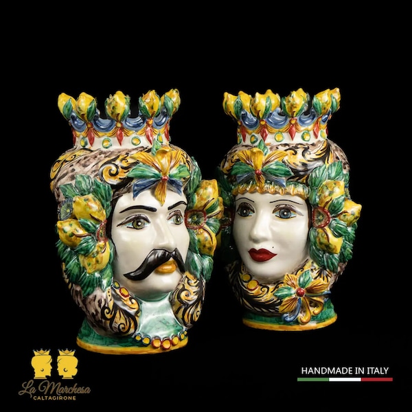 Italian Ceramic Lemon Heads - Etsy