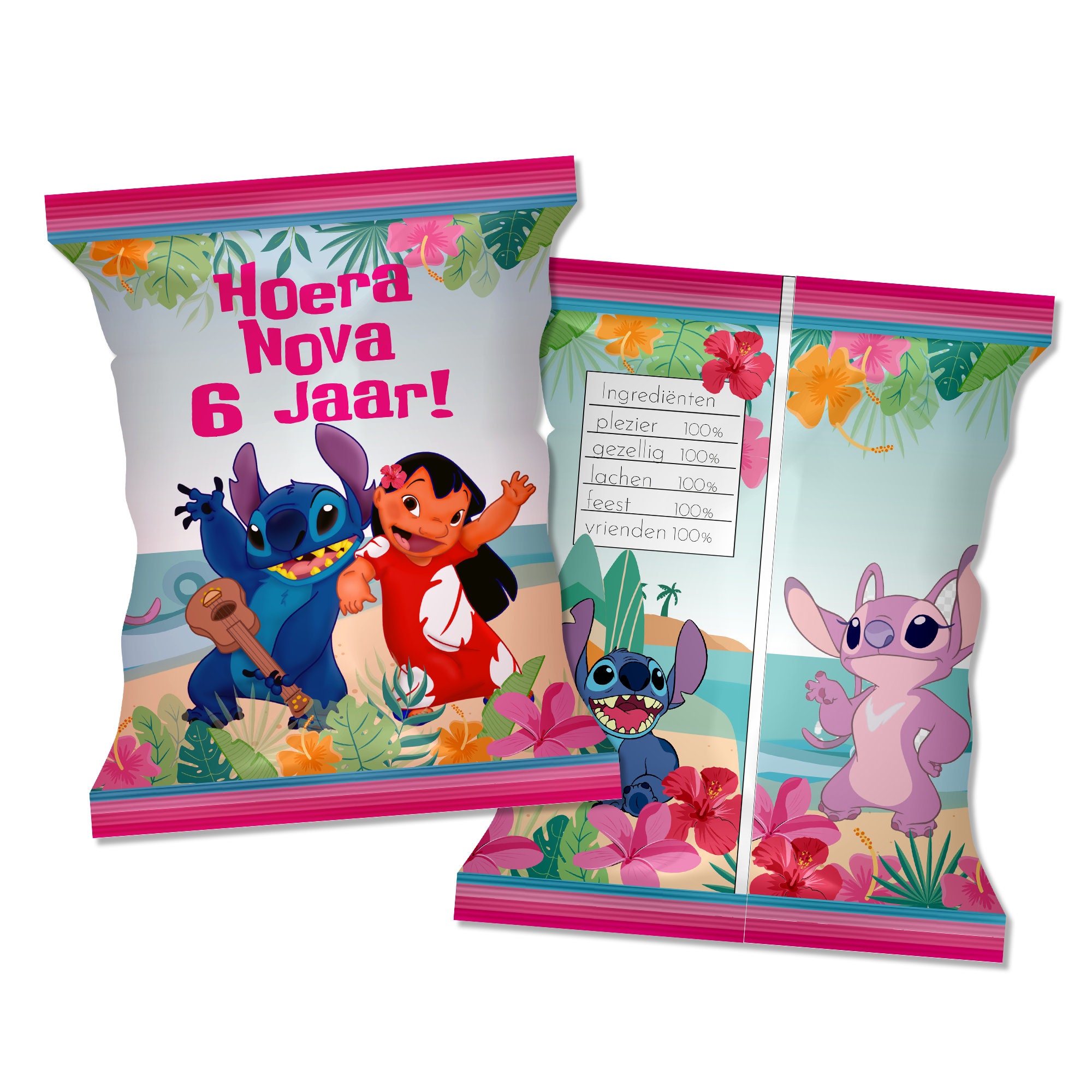 Lilo and Stitch Chips Bag Treat Birthday Party Dispensing Bag Chips ...