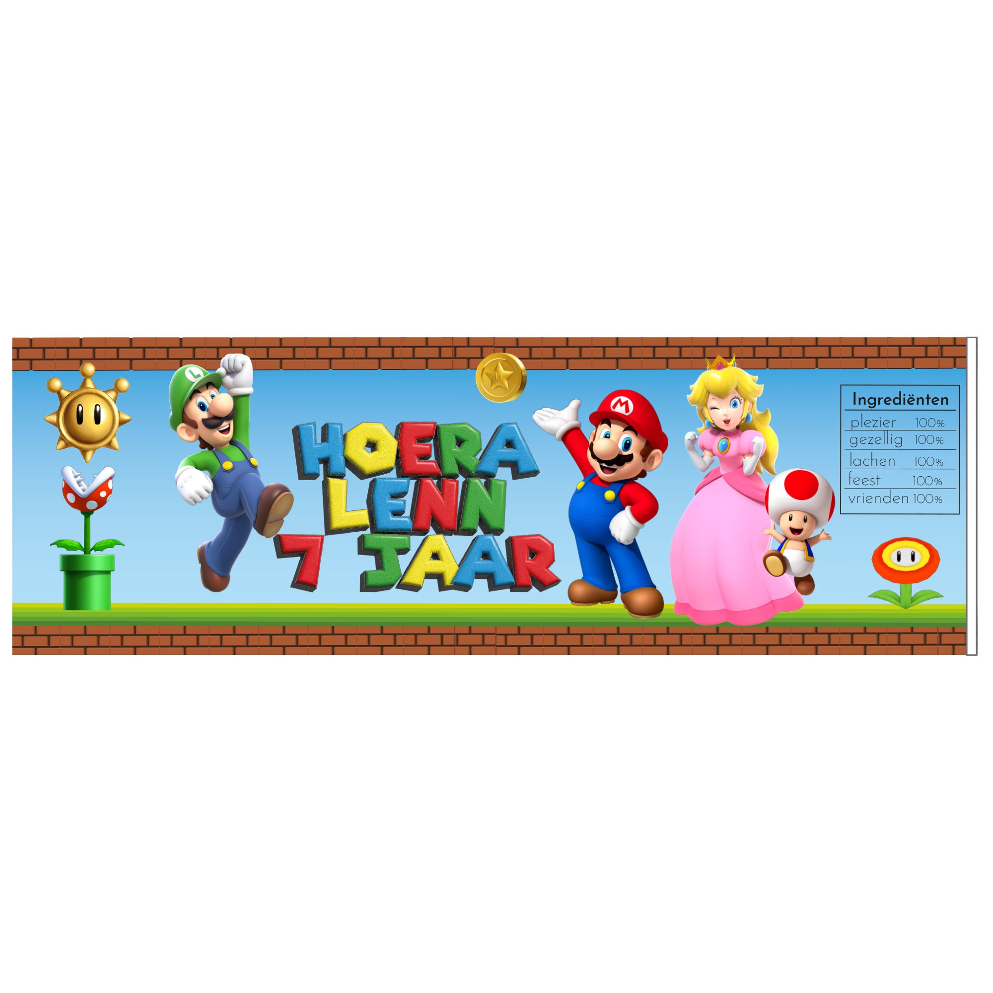 Super Mario Pringles Wrap Chips Treat Personalized Digital File 40gr/1 ...