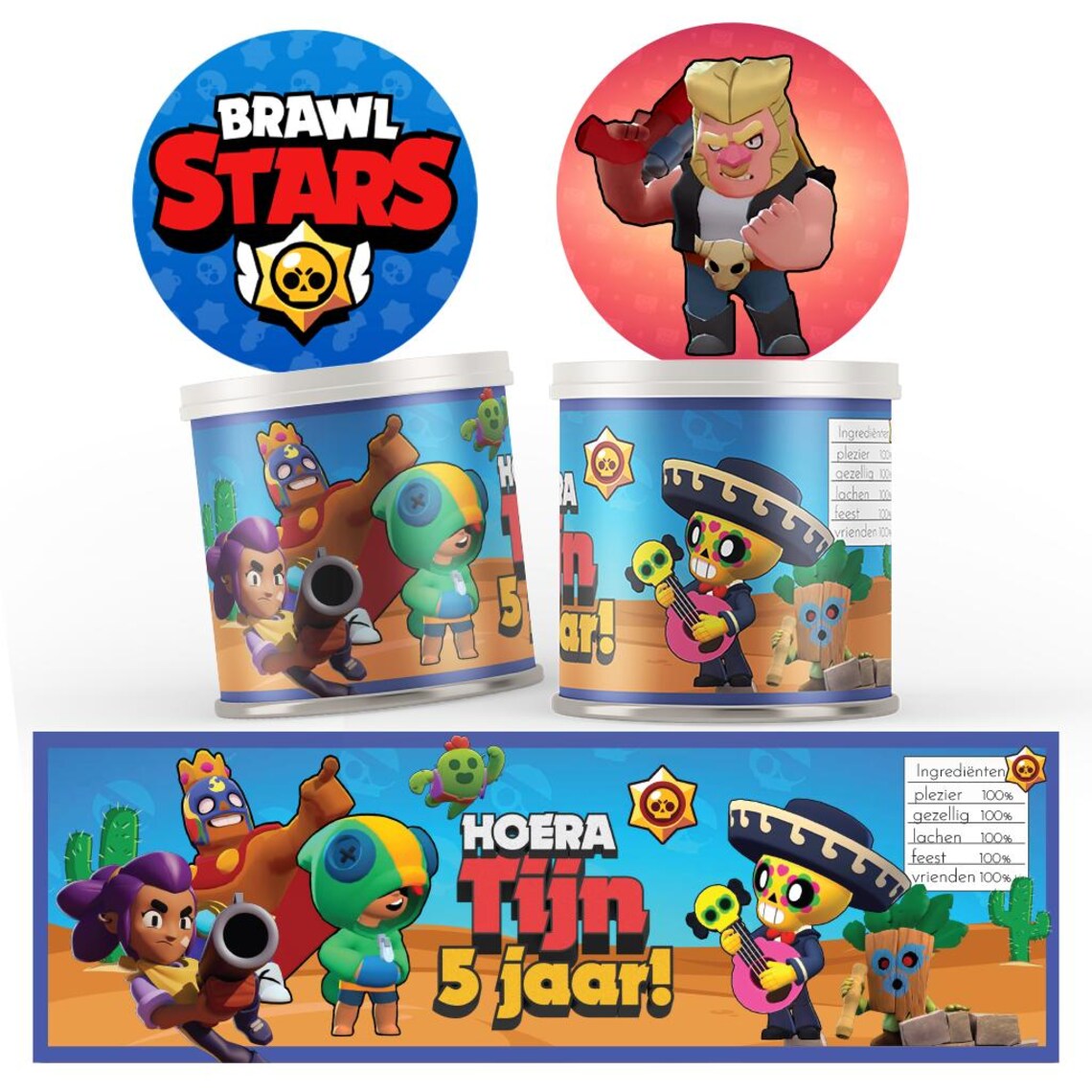 Brawl Stars Pringles Wrap Chips Treat Personalized Digital File ...