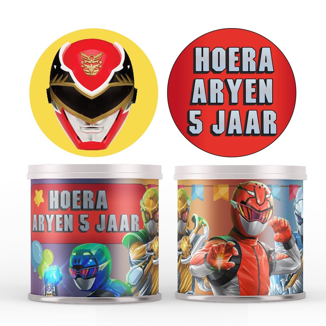 Power Rangers Pringles Wrap Chips Treat Personalized Digital File ...