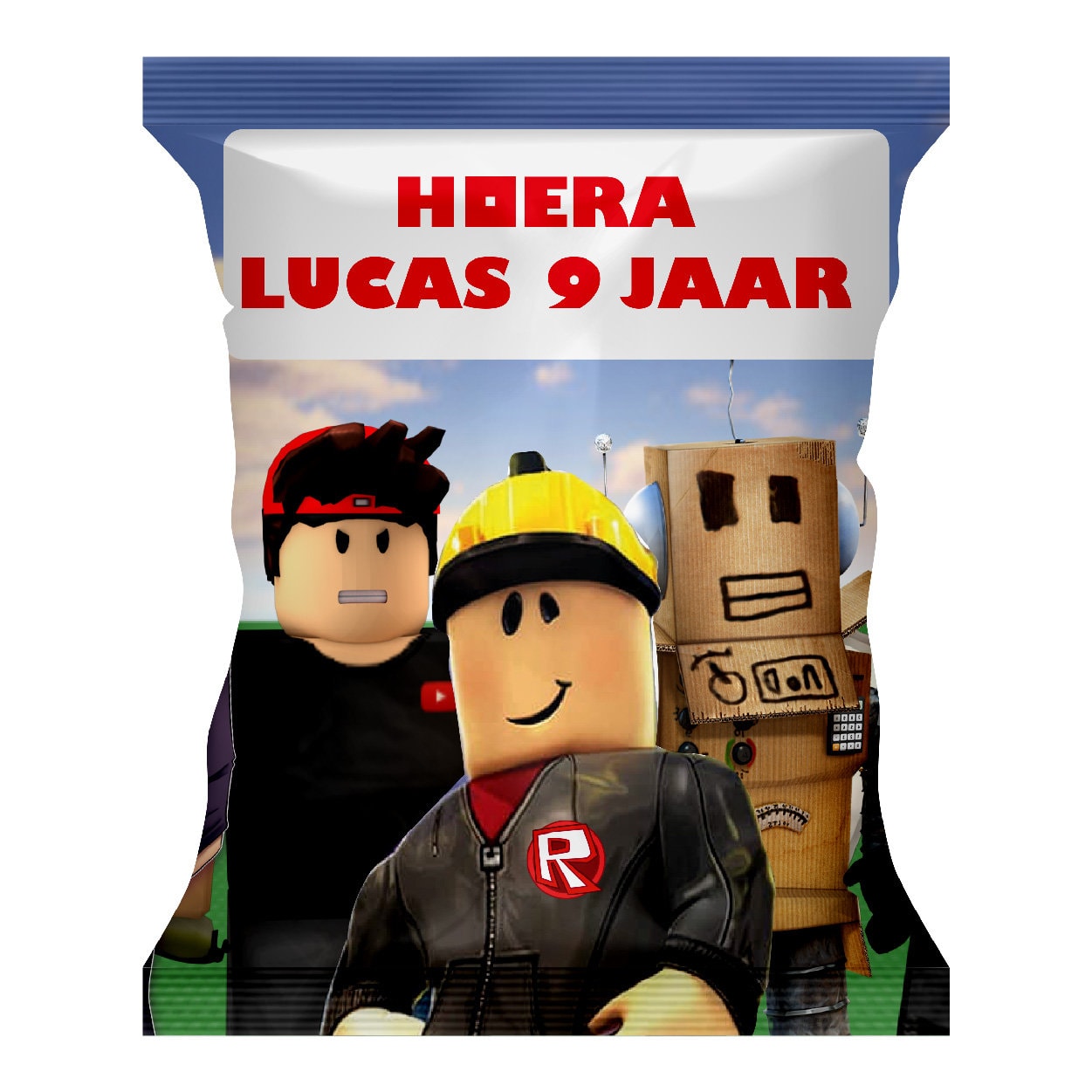 Chips Bag Roblox Treat Birthday Party Roblox Dispensing Bag Chips ...