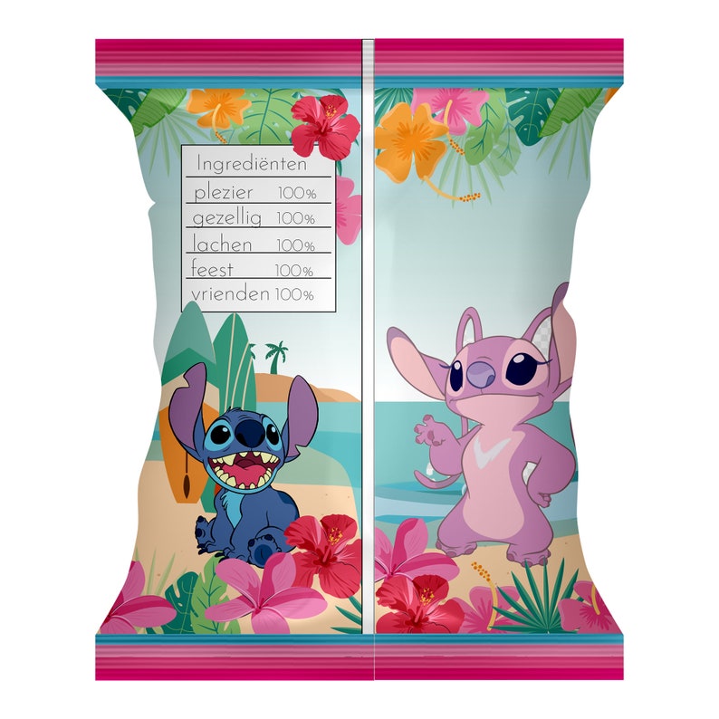 Lilo and Stitch Chips Bag Treat Birthday Party Party Party Bag Chips ...