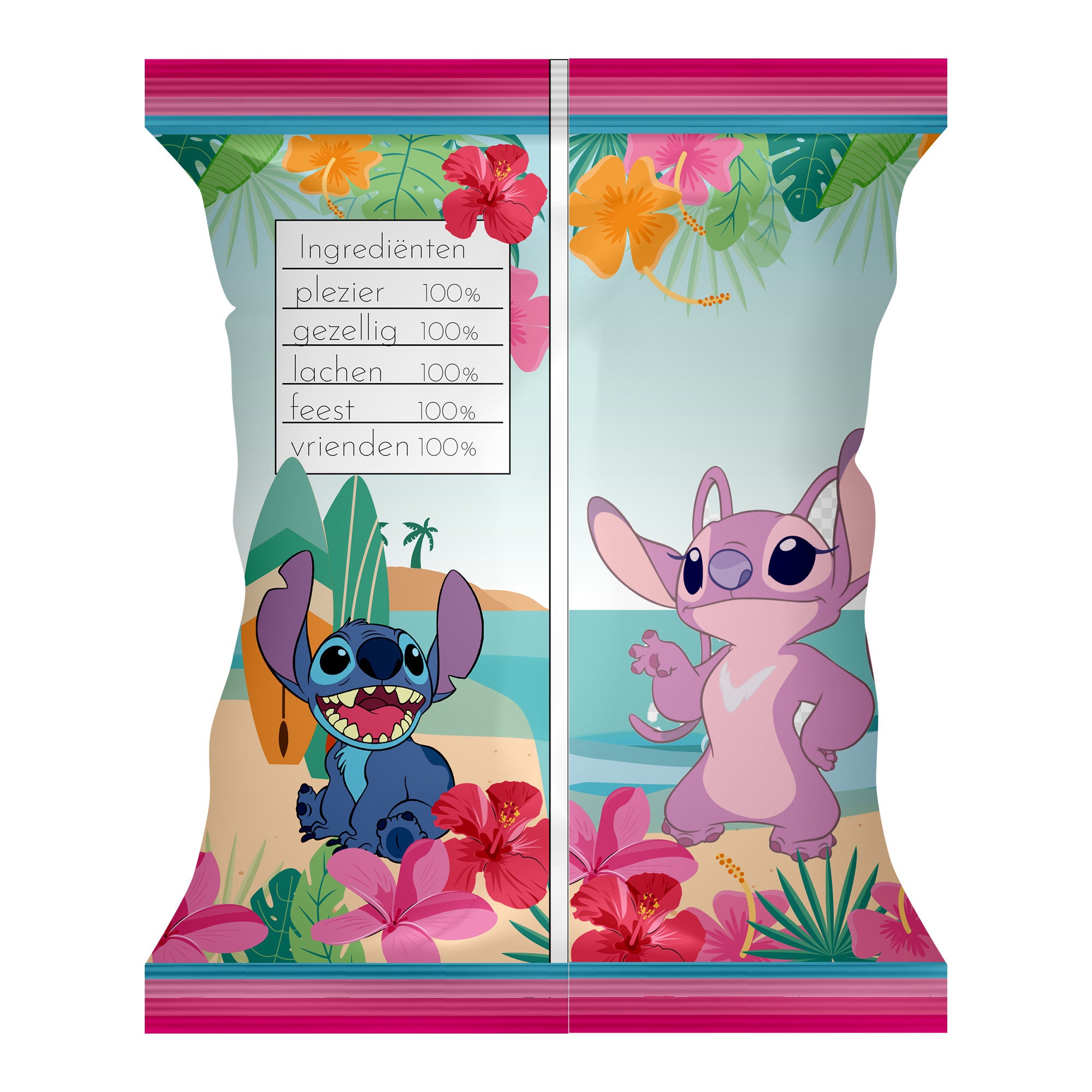 Lilo and Stitch Chips Bag Treat Birthday Party Dispensing Bag Chips ...