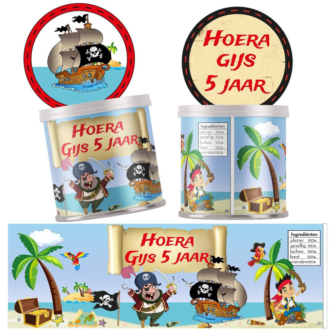 Pringles Wrap Pirates Treat Birthday Party Pirates Mini - Etsy