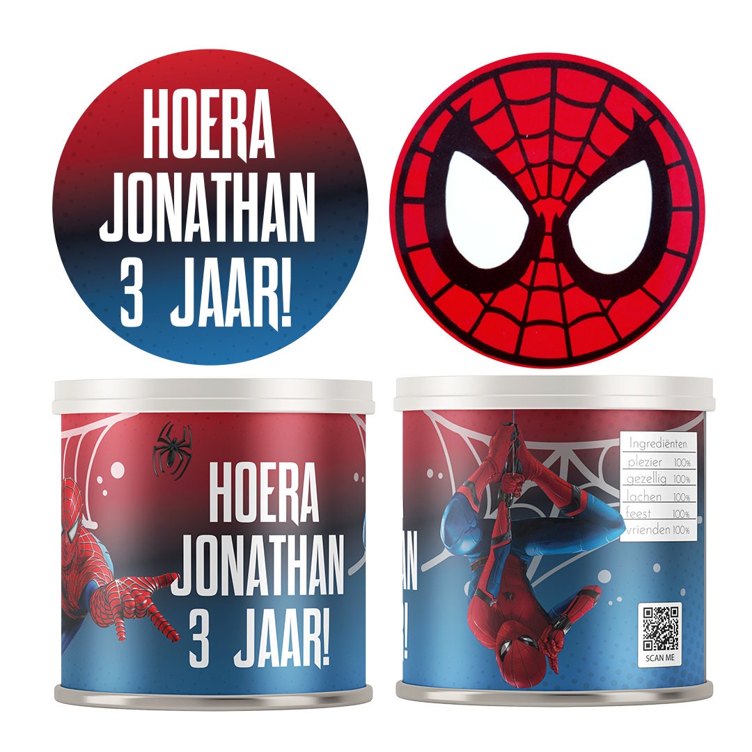 Spiderman Pringles Wrap Chips Treat Birthday Personalized Editable ...