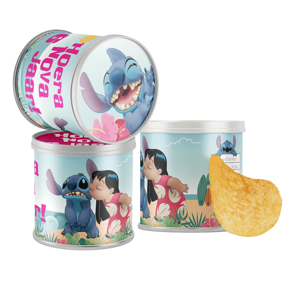 Lilo and Stitch Pringles Wrapper Chips Treat Birthday Personalized ...