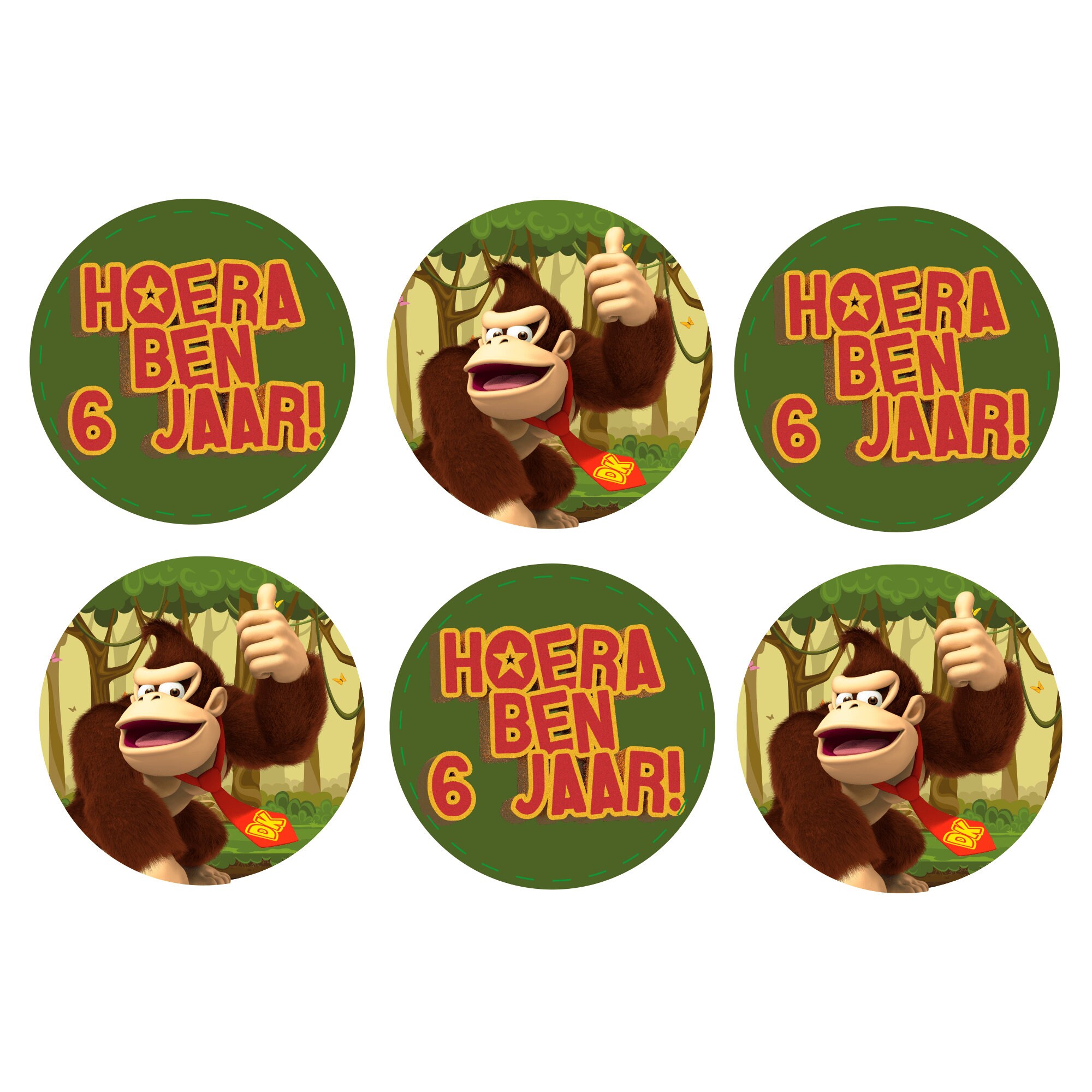 Donkey Kong Super Mario Pringles Wrap Chips Treat Birthday Personalized ...