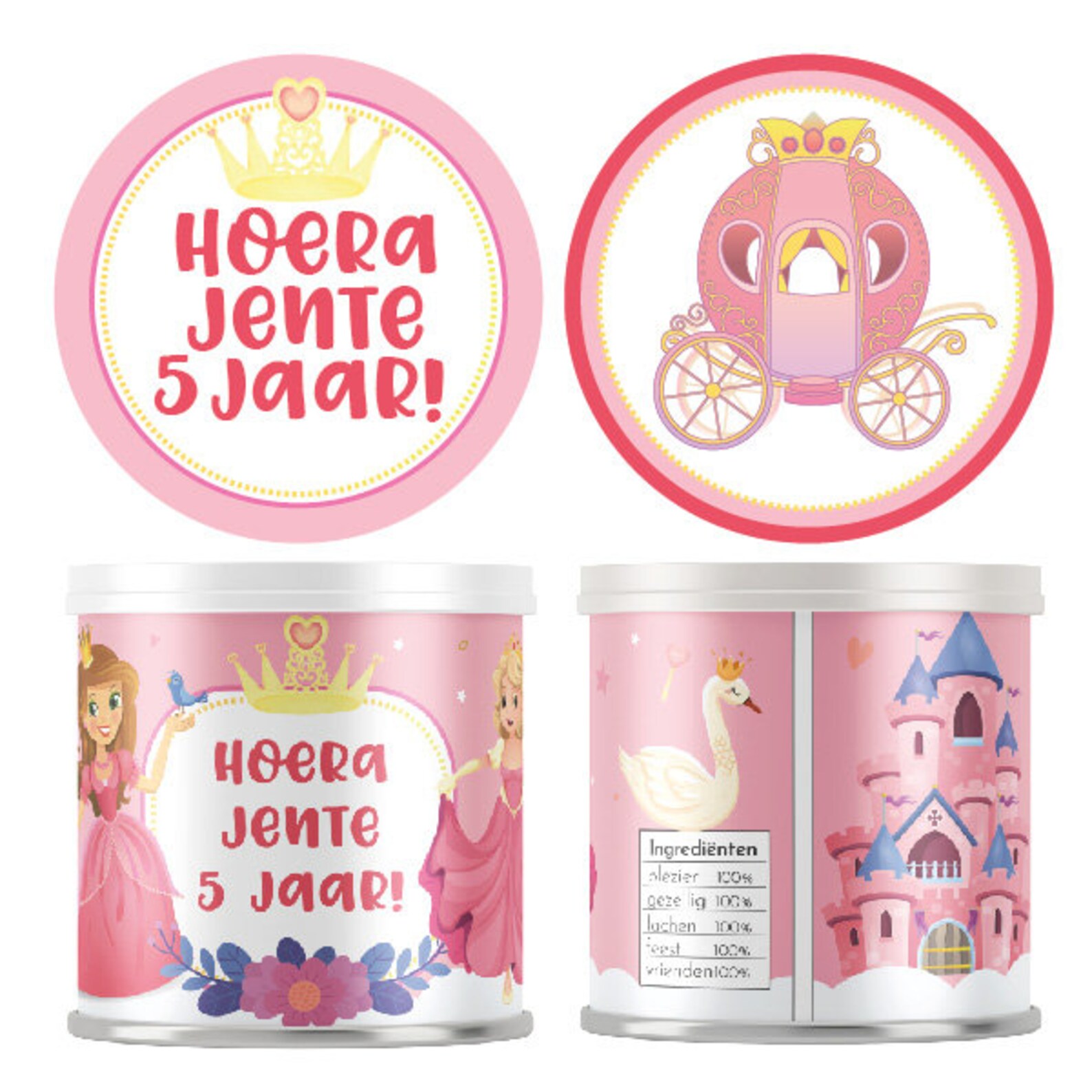 Princess Pringles Wrap Treat Printable, Birthday Party Princesses Mini ...