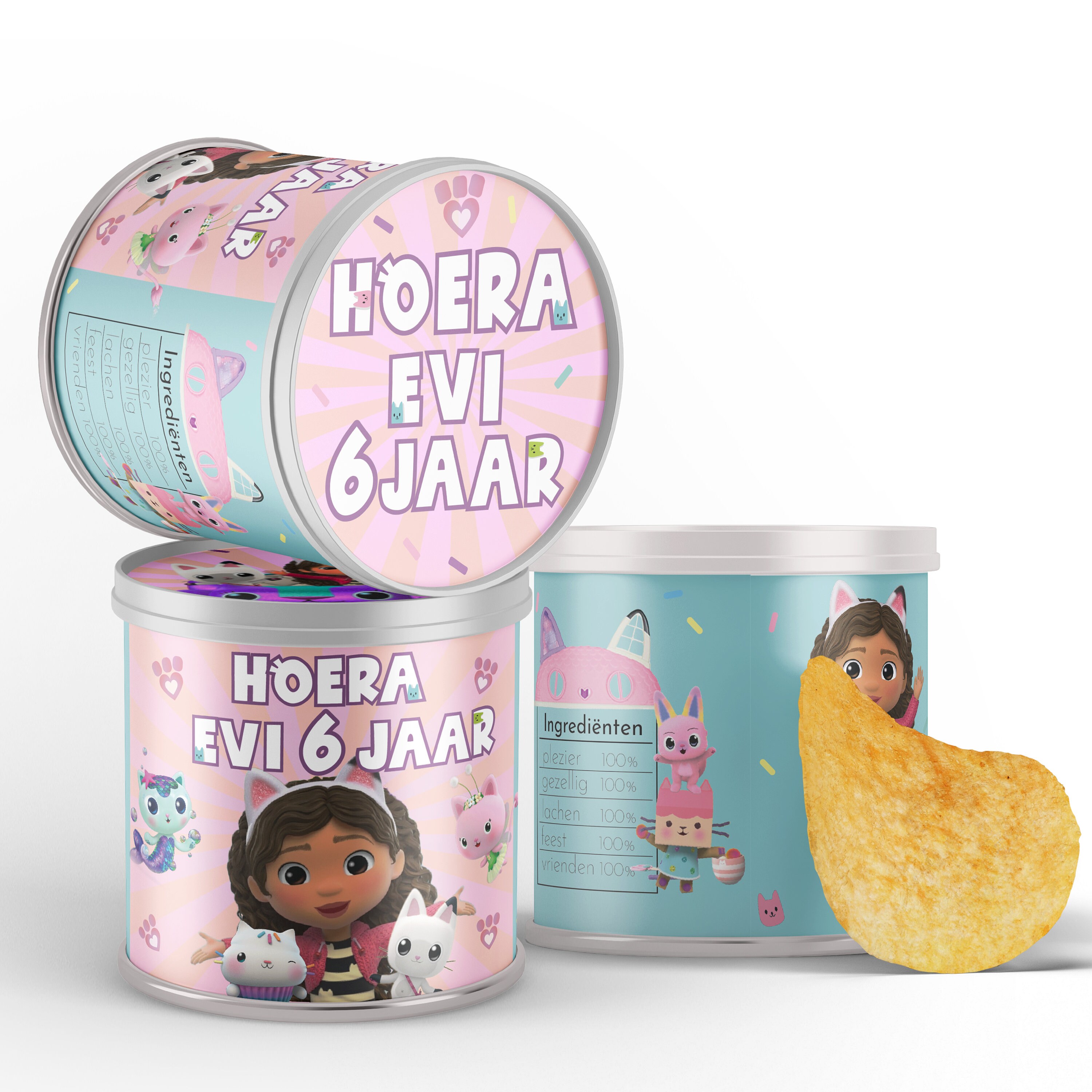 Gabby's Dollhouse Pringles Wrapper Chips Treat Birthday Personalized ...