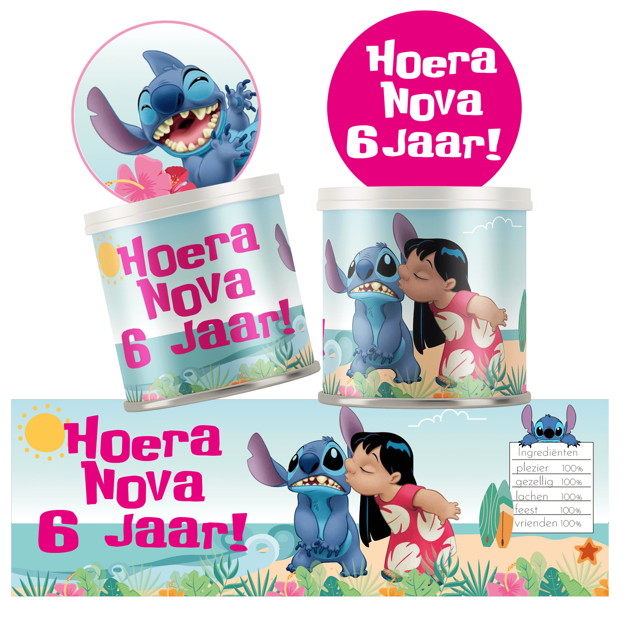 Lilo and Stitch Pringles Wrapper Chips Treat Birthday Personalized ...