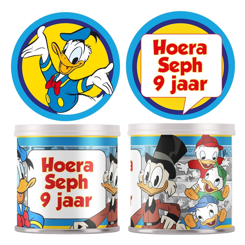 Pringles Wrapper Donald Duck Treat Printable, Birthday Party Donald ...
