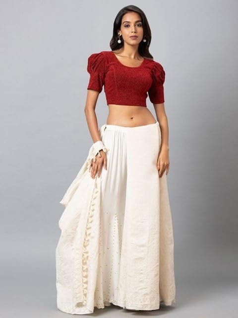 Stretchable Balloon Blouse, Stretchable Blouse, Latest Design Blouse ...