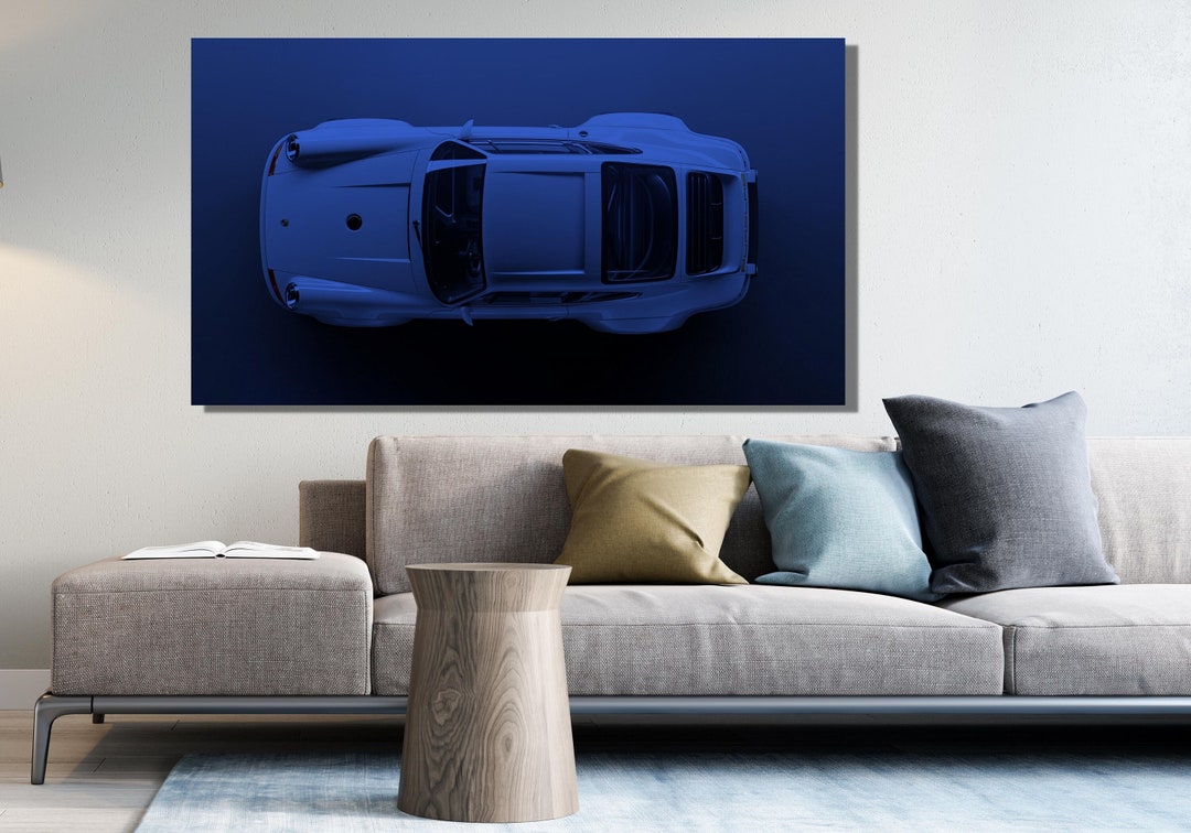 Porsche 911 Carrera Blue Wall Art Printporsche Wall Art - Etsy