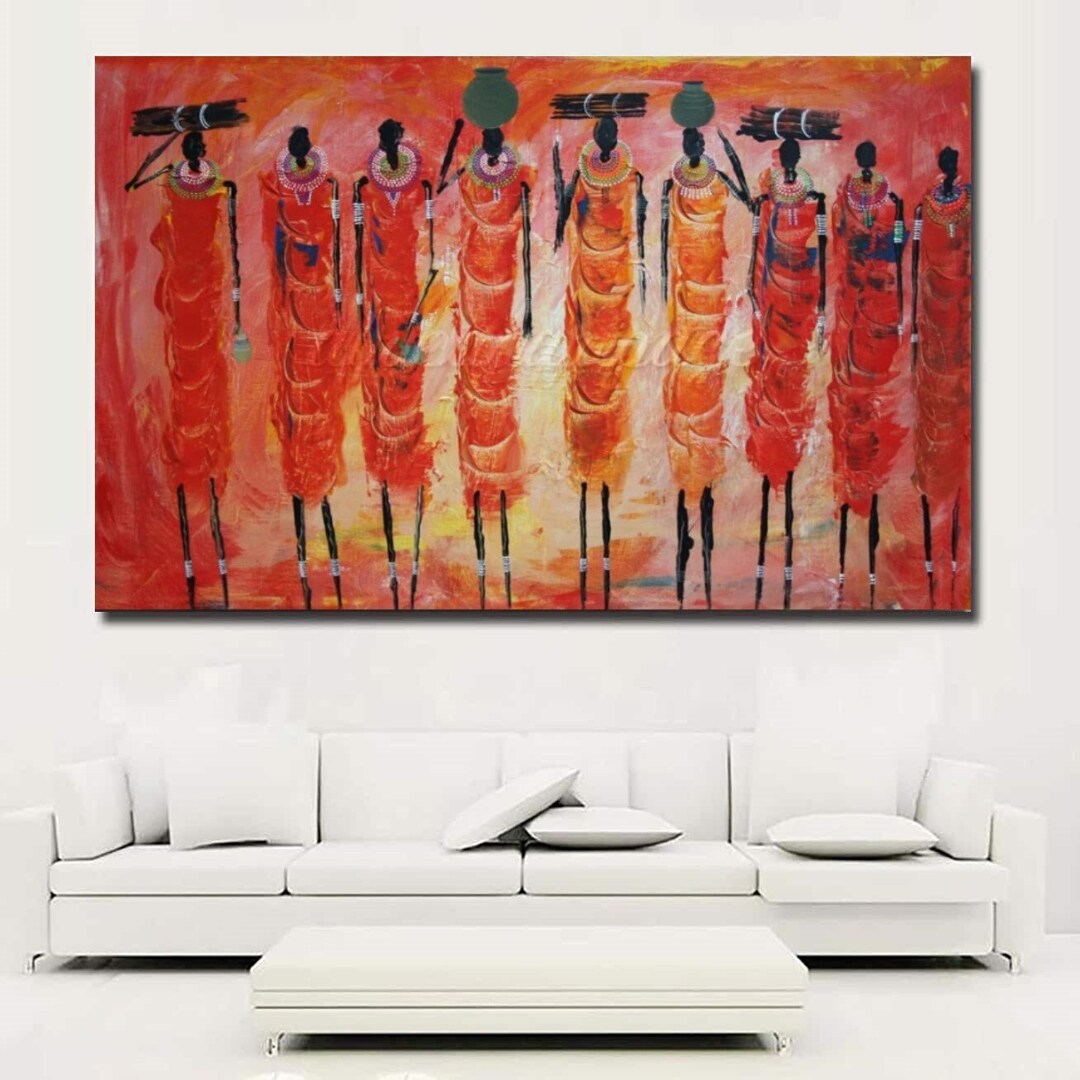 Colorful African Canvas Settraditional African Etsy