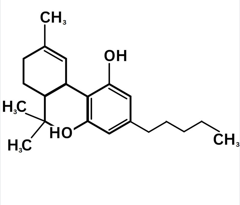 CBD Molecule Vector File .SVG - Etsy