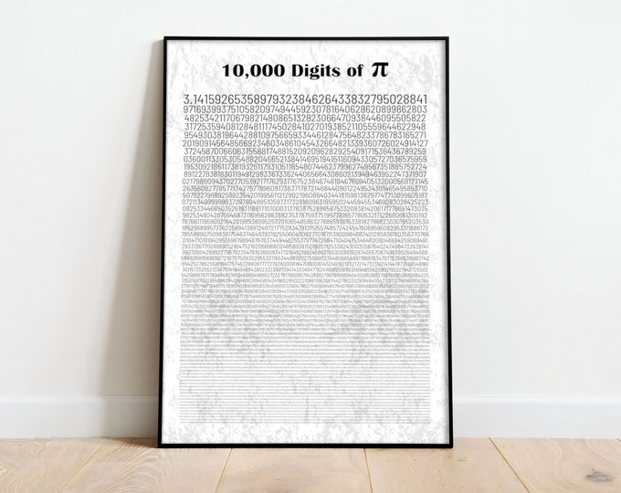 PI NUMBER Poster, Educational Poster, Math, Rainbow Colors, Classroom ...