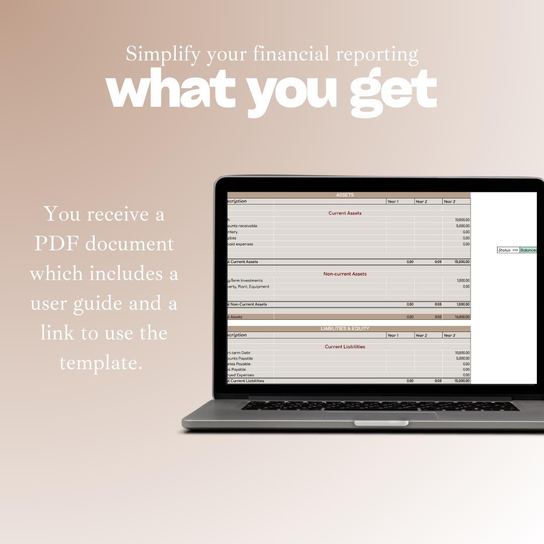 Balance Sheet Template for Accurate Financial Reporting Assets and ...