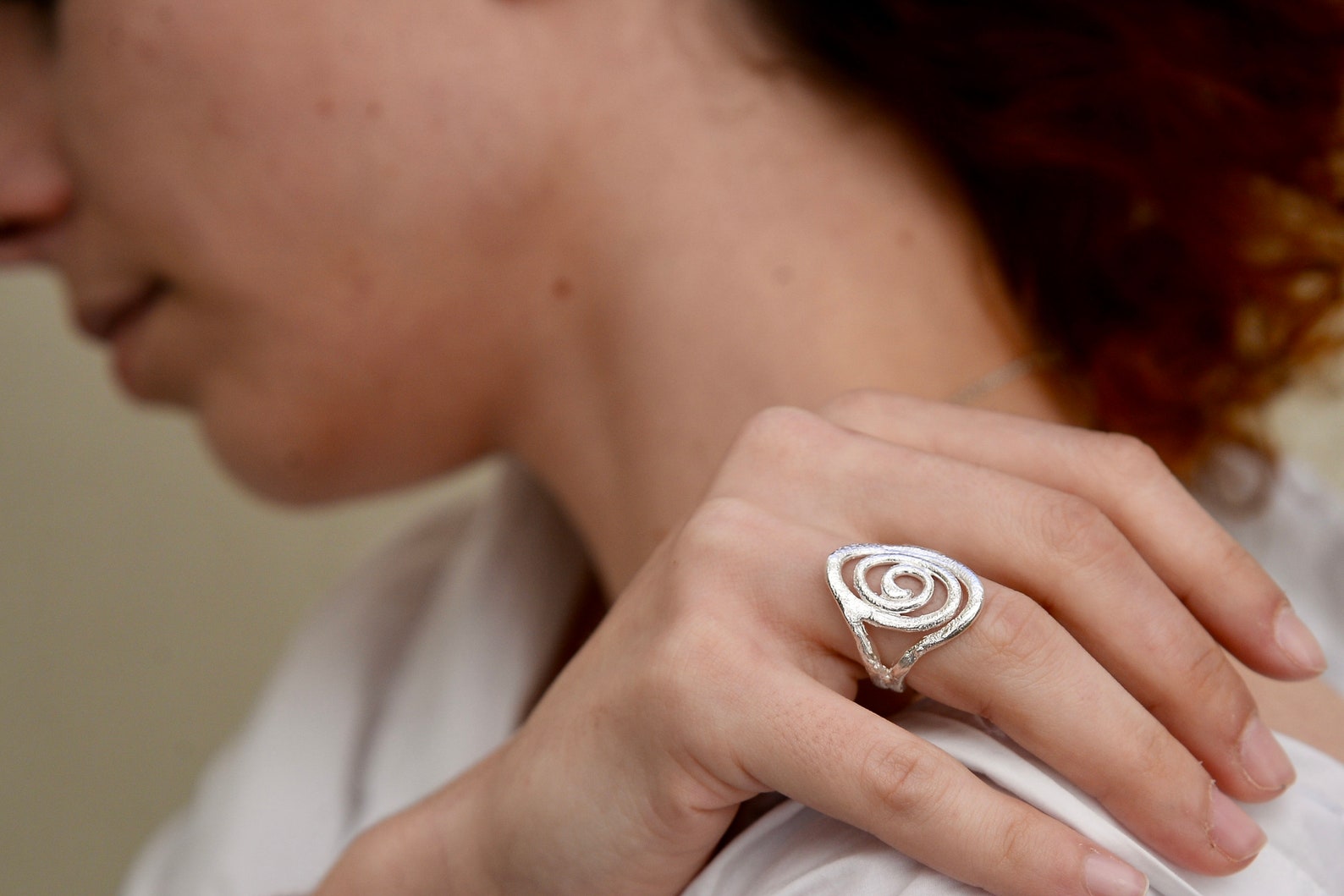 Aphrodite's Radiant Silver Ring Greek Goddess Jewellery Handmade ...