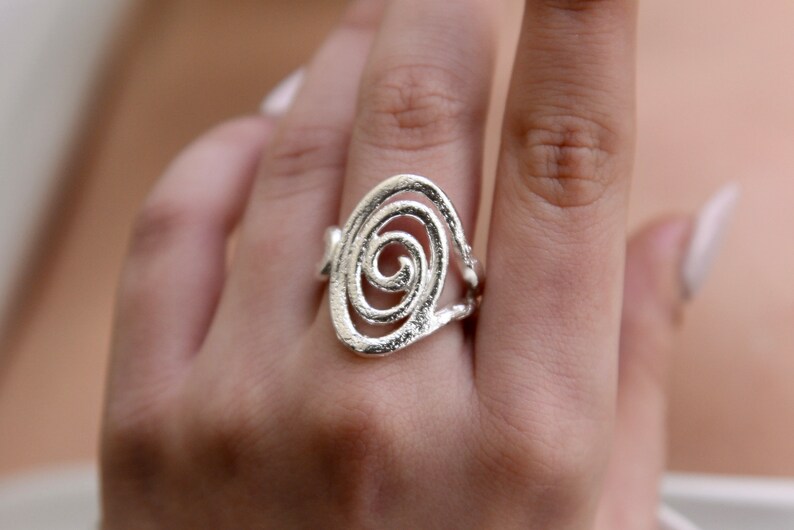 Aphrodite's Radiant Silver Ring Greek Goddess Jewellery Handmade ...