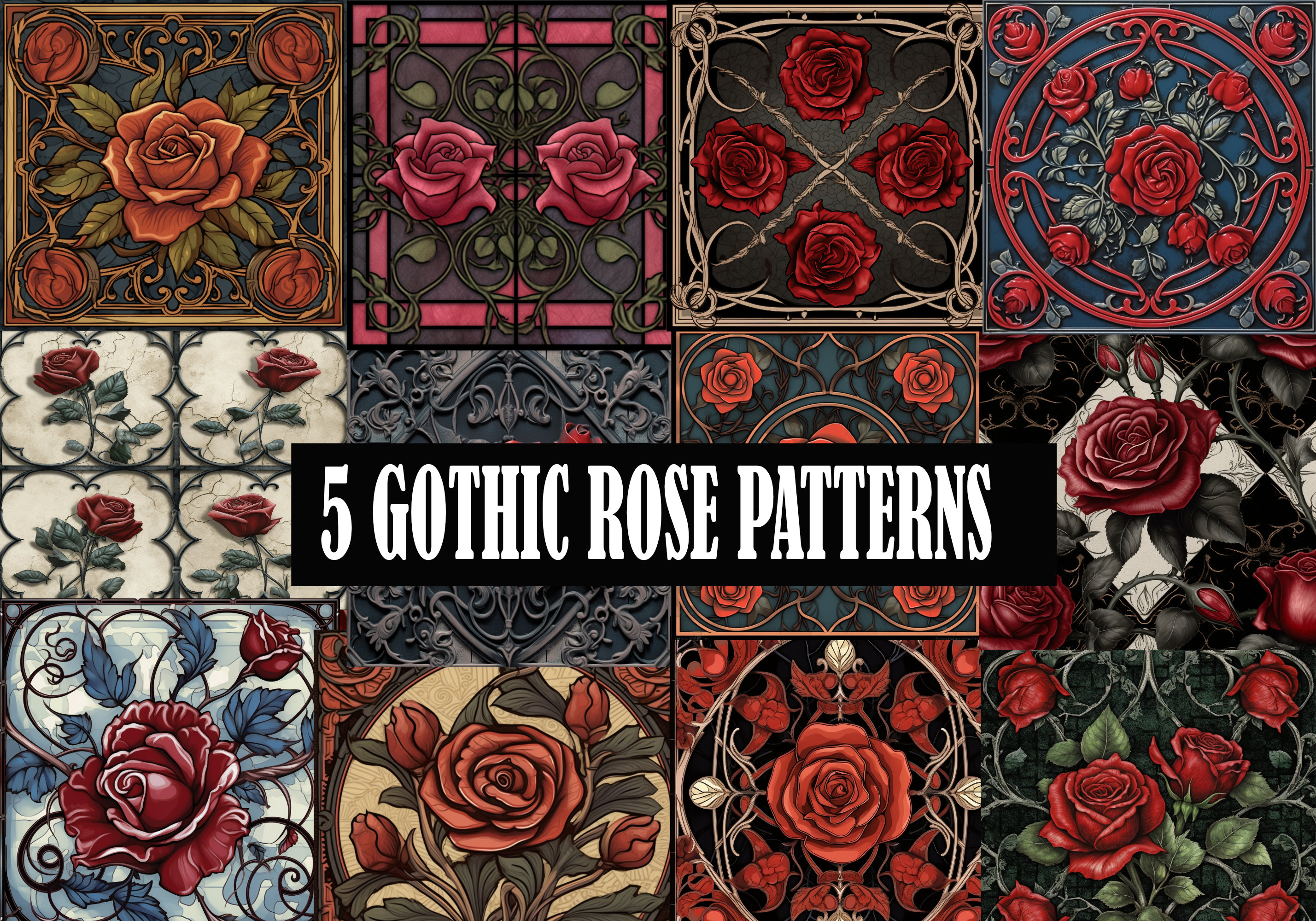 Gothic Rose Patterns