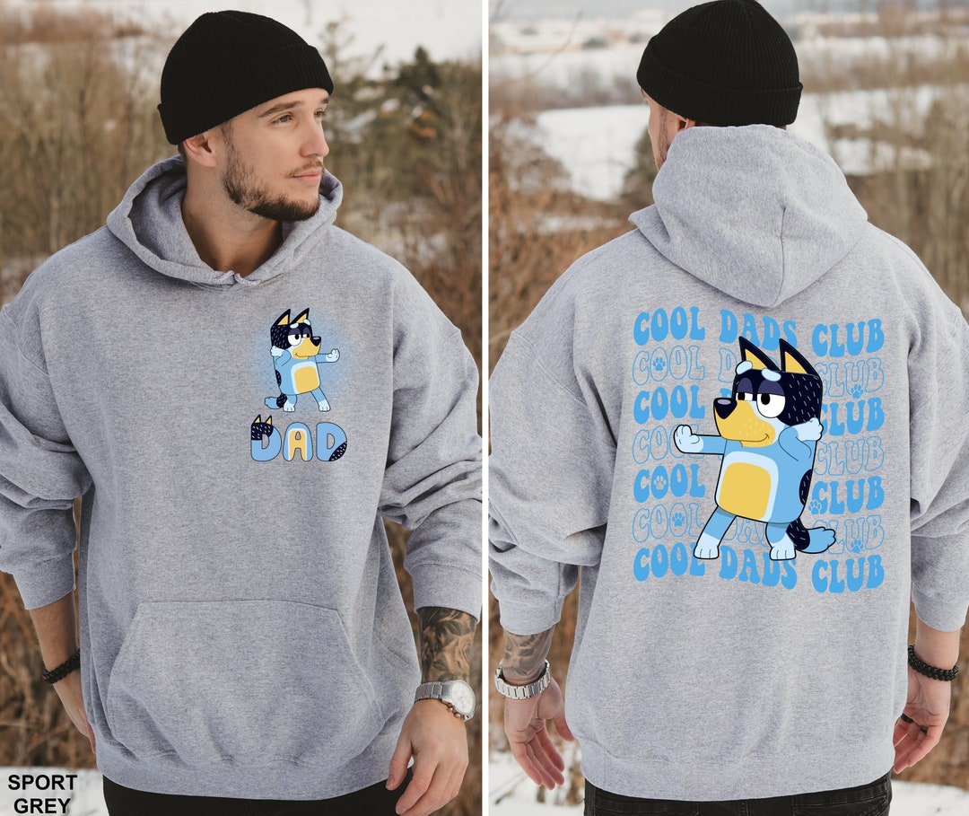 Bluey Bandit Heeler Hoodie, Cool Dads Club Sweatshirt, Bandit Cool Dad ...