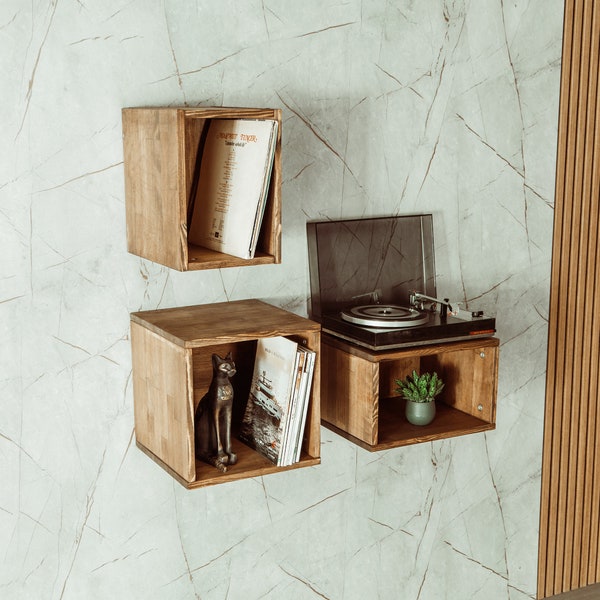 Floating Vinyl Record Shelf - Etsy