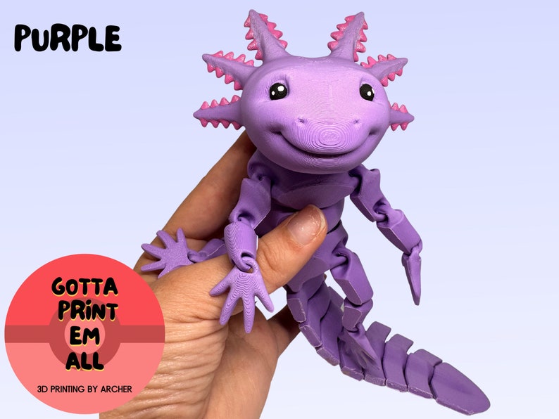 Adorable Axolotl Toy Fidget Toy Amphibian Gift - Etsy Australia