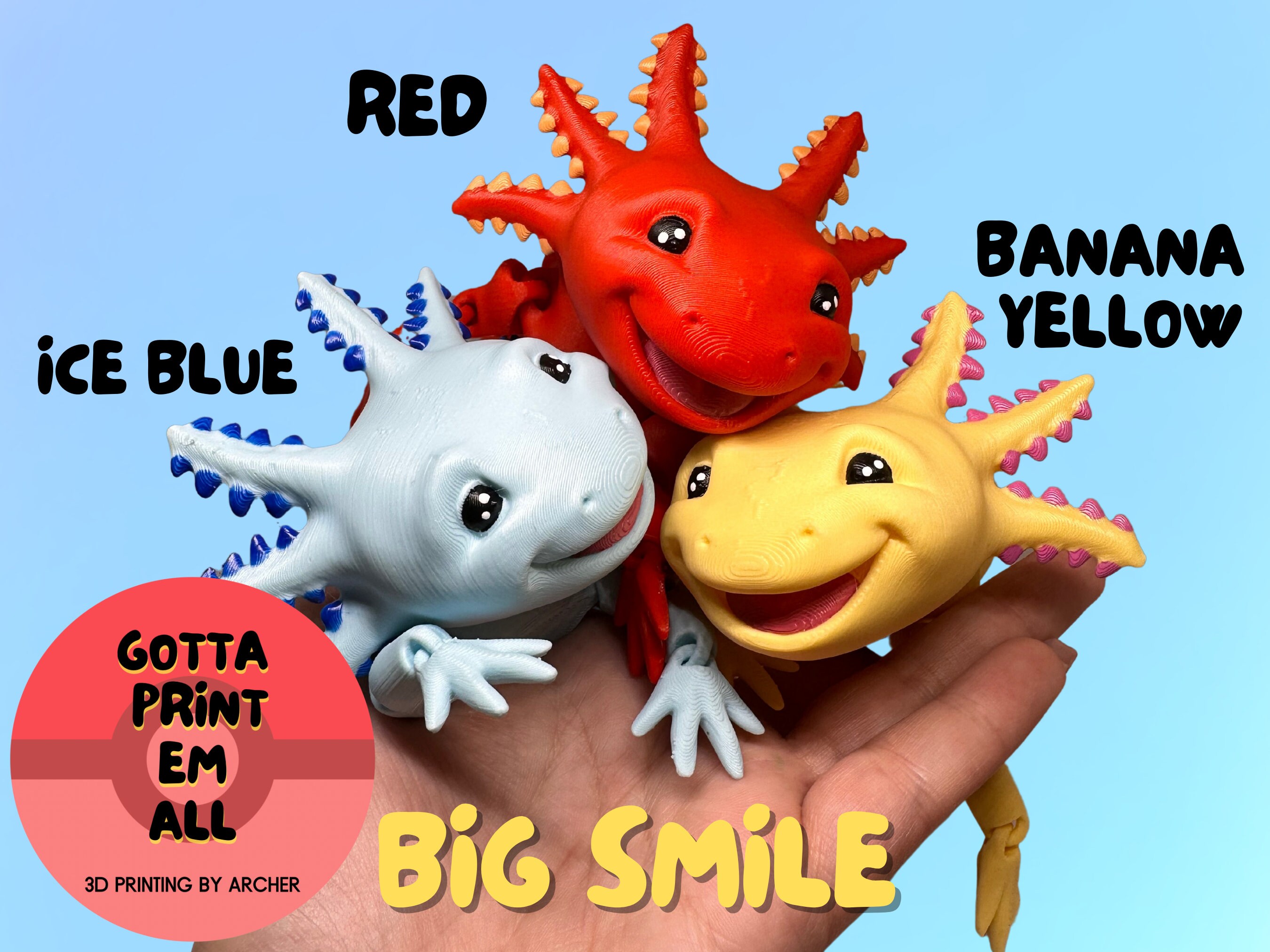 Adorable Axolotl Toy Fidget Toy Amphibian Gift - Etsy Australia