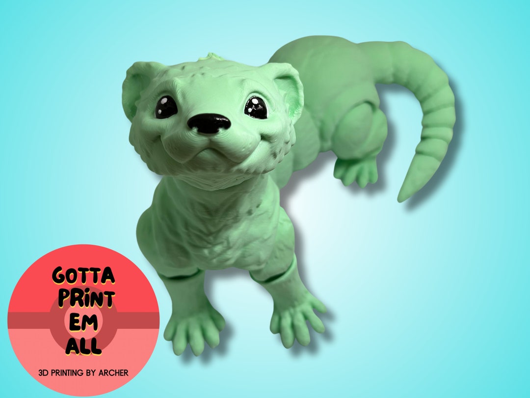 Fun Ferret Fidget Toy Ferret Gift Articulated Sensory - Etsy