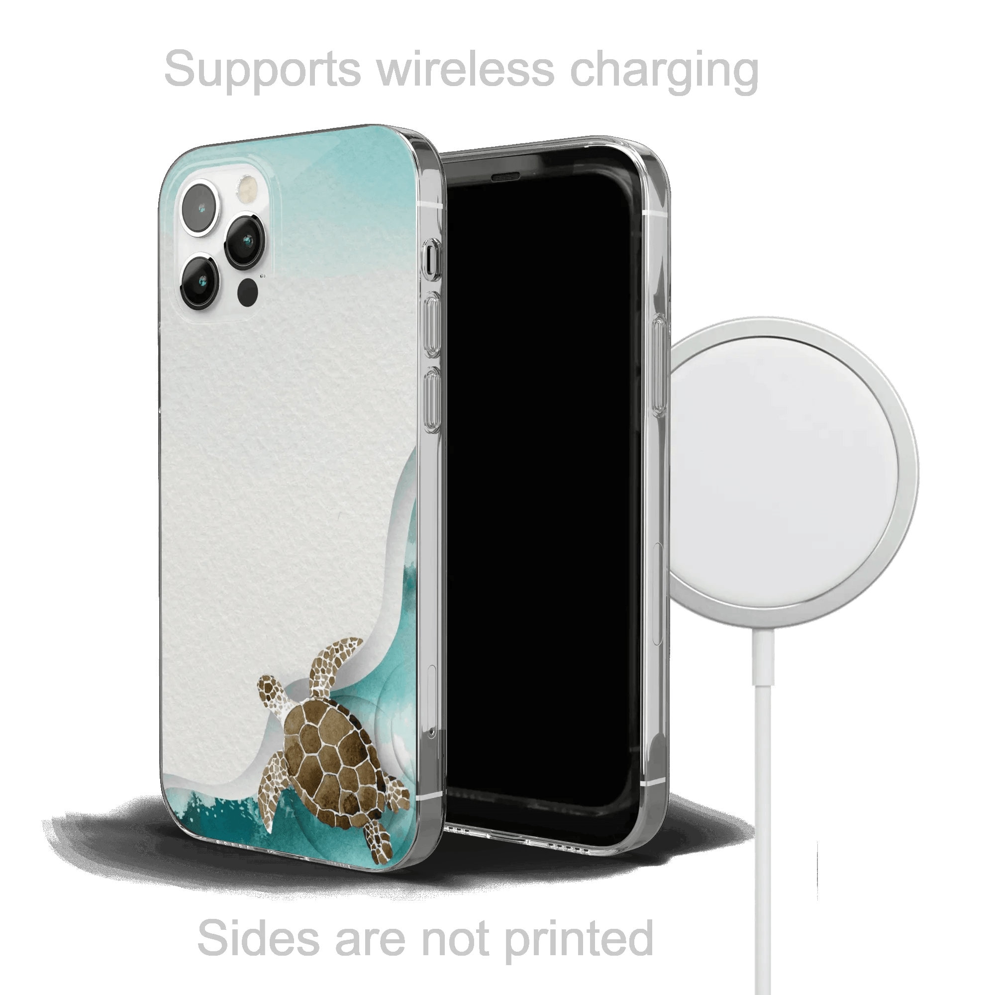 Sea Turtles Phone Case Tortoise Cover for Pixel 7 Pro 6A, iPhone 14 13 ...