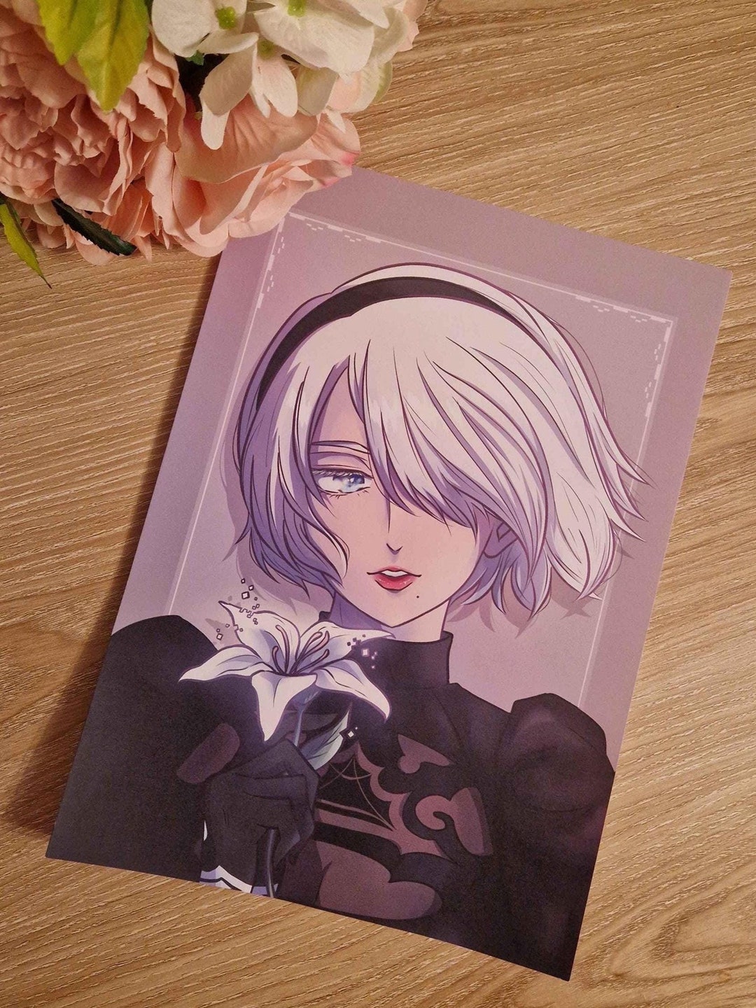Portrait Art Print A4 2B : Nier Automata - Etsy