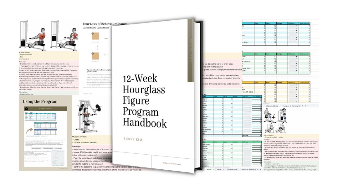 12-week Hourglass Figure Exercise Program Template Google - Etsy